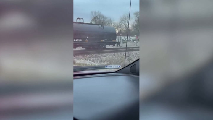 National Post | Video Shows Moment Freight Train Derails
