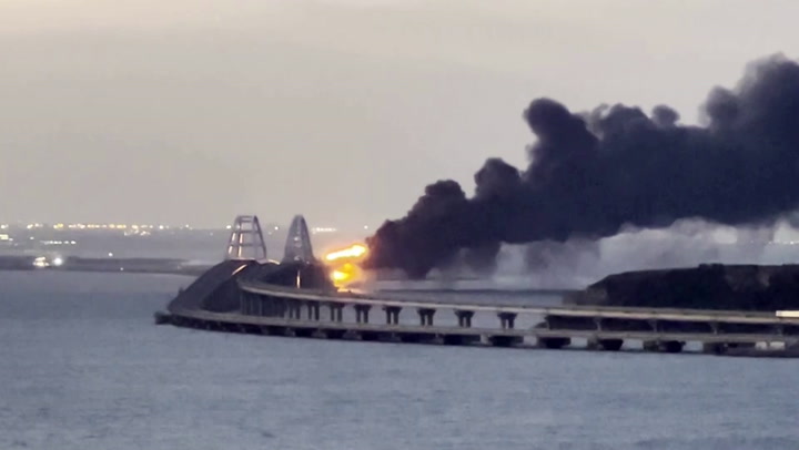 National Post | Crimea'S Kerch Bridge Ablaze After Explosions
