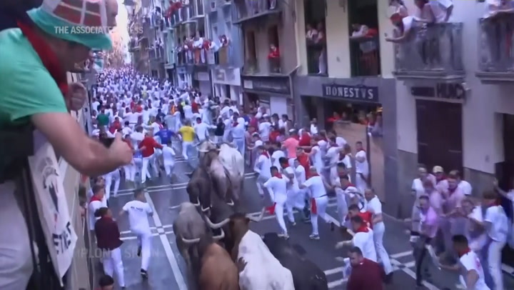 National Post | Spain'S Famous Bull Run Back After Hiatus