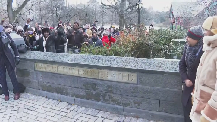 National Post | New York City Honors Central Park Five At Park Entrance