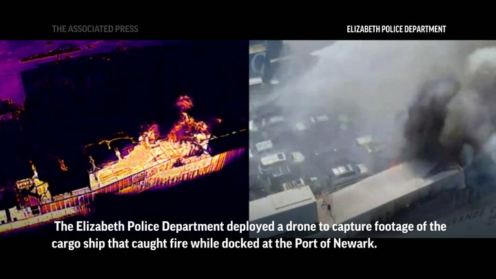 National Post | Drone Captures Thermal Images Of New Jersey Ship Fire