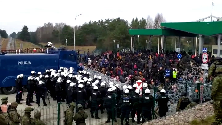 National Post | Polish forces in standoff with migrants at border