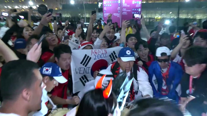 National Post | Ecstatic South Korea Fans Celebrate World Cup Success