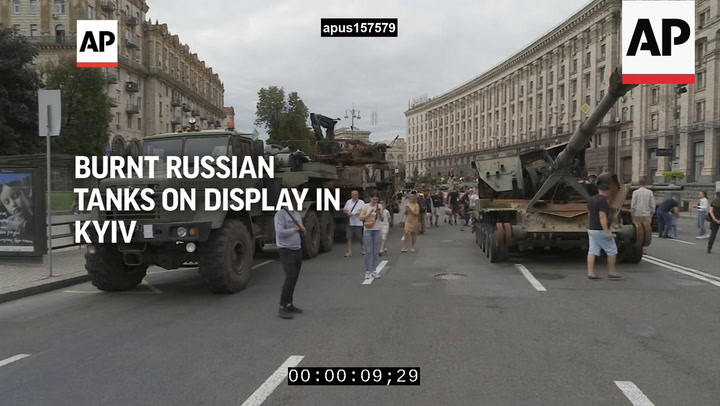 National Post | Burnt Russian Tanks On Display In Kyiv