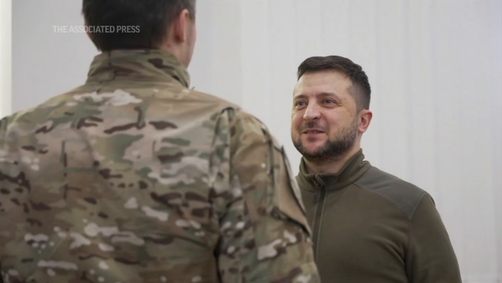 National Post | Ukraine President Presents Soldiers With Awards