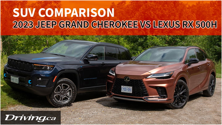 Driving | 2023 Lexus RX 500h vs Jeep Grand Cherokee 4xe | SUV ...