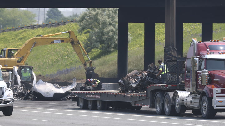Toronto Sun | HORRIFIC FIERY CRASH LEAVES TWO DEAD: Tanker truck ...
