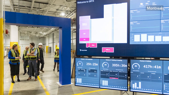 National Post | Trudeau Visits Textile Manufacturing Company Near Montreal