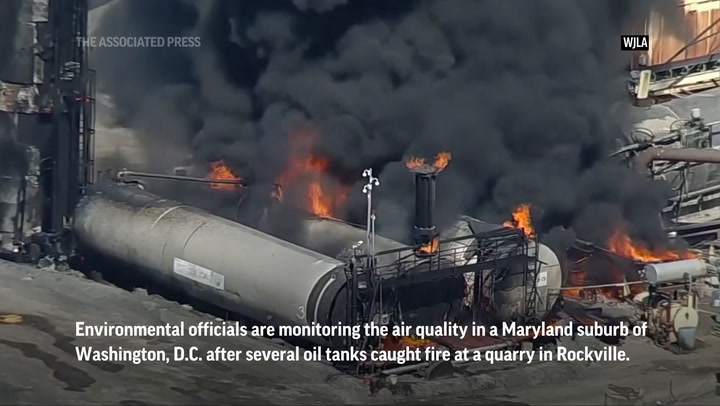 National Post | Oil Tanks Catch Fire At Quarry In Maryland Suburb Of ...