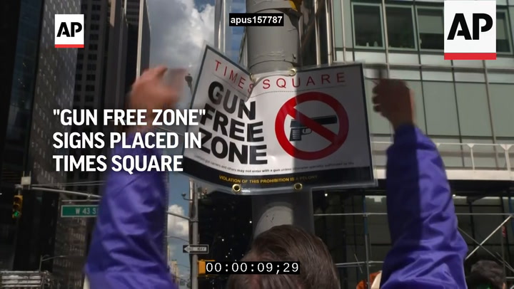 National Post | 'Gun Free Zone' Signs Placed In Times Square