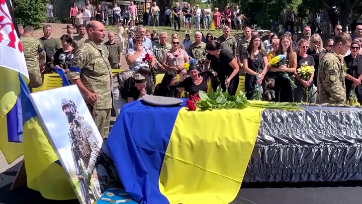 National Post | Relatives, Friends Cry At Funeral Of Ukrainian Soldier