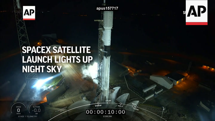 National Post | Spacex Satellite Launch Lights Up Night Sky