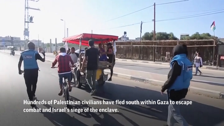 National Post | Caravan Of Palestinian Evacuees Walk South Within Gaza ...