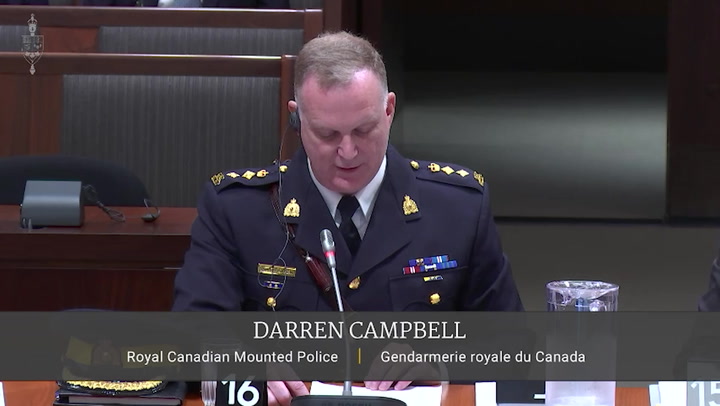 National Post | RCMP Chief Supt. Campbell testifies at Public Safety ...
