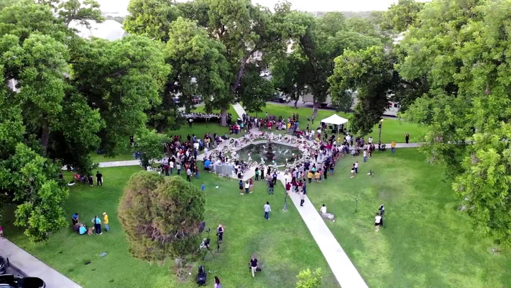 National Post | Drone Footage Captures Uvalde Memorial
