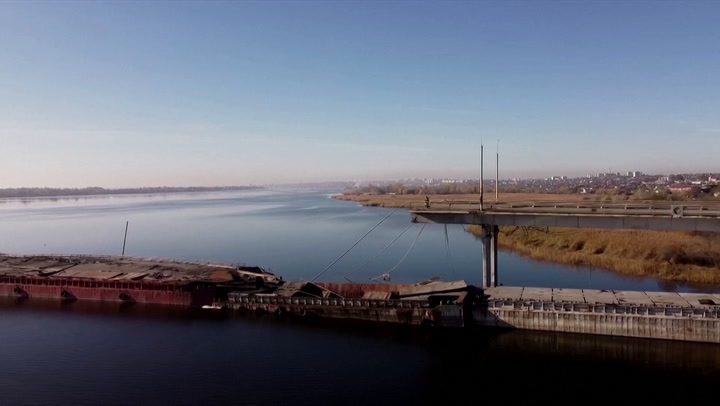 National Post | Drone Footage Of Destroyed Kherson'S Antonivskiy Bridge