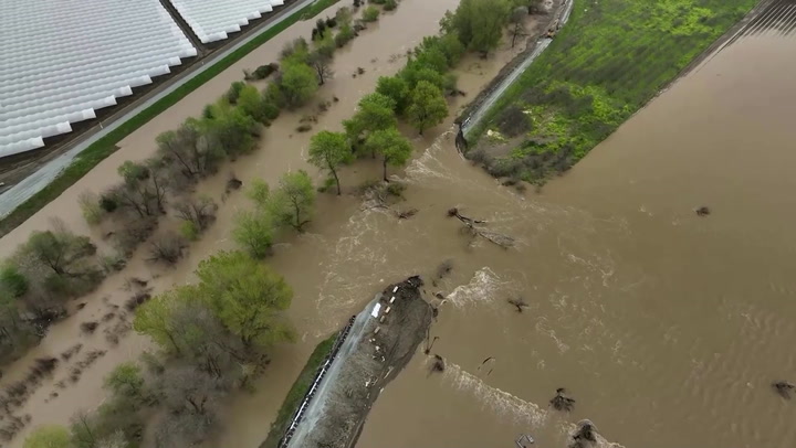 National Post | Drone Video Shows California Levee Breach