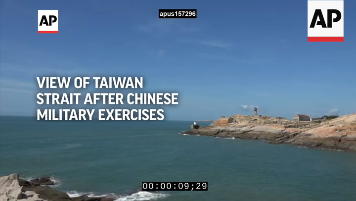 National Post | View Of Taiwan Strait After Chinese Military Exercises