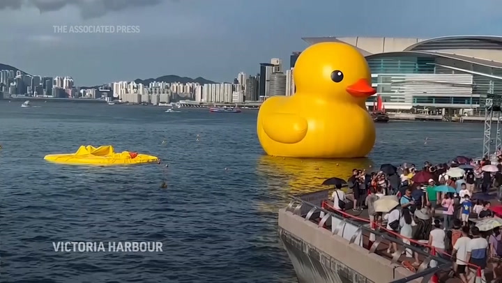 National Post | Giant Inflatable Duck Deflates In Hong Kong Harbor