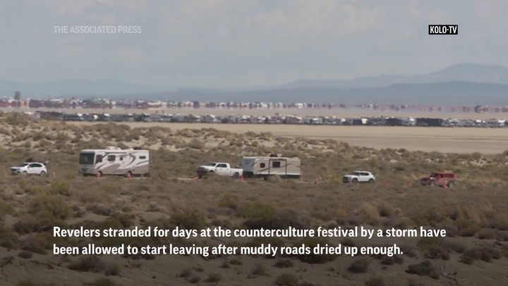 National Post Burning Man Revelers Begin Exodus From Storm Hit