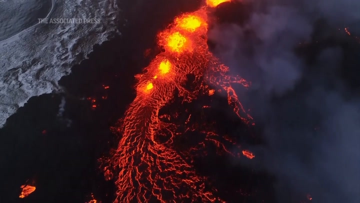 National Post | Drone Footage Of Iceland Volcano Eruption Shows ...