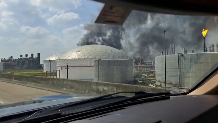 National Post | Smoke Rises From Fire At Texas Shell Chemical Plant