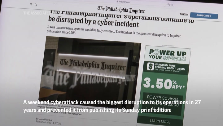 National Post | Philadelphia Inquirer Newspaper Hit By Cyberattack