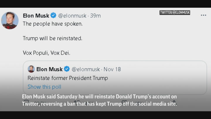 National Post | Musk To Restore Trump To Twitter After Online Poll
