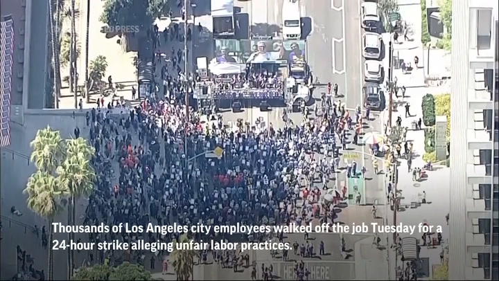 National Post | Thousands Of La City Workers Strike For 24 Hours ...