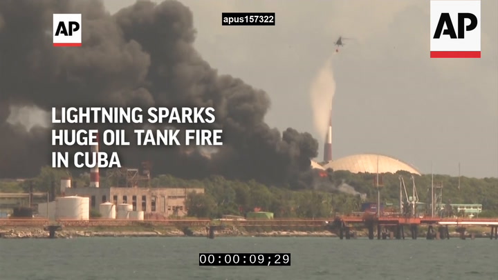National Post | Lightning Sparks Cuba Oil Tank Fire