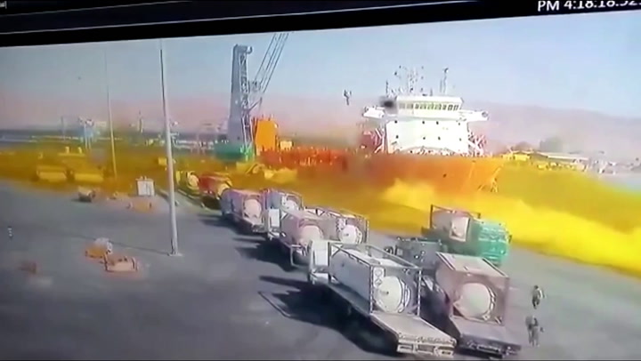 National Post | Video Shows Tank Crashing, Gas Rising At Jordan Port