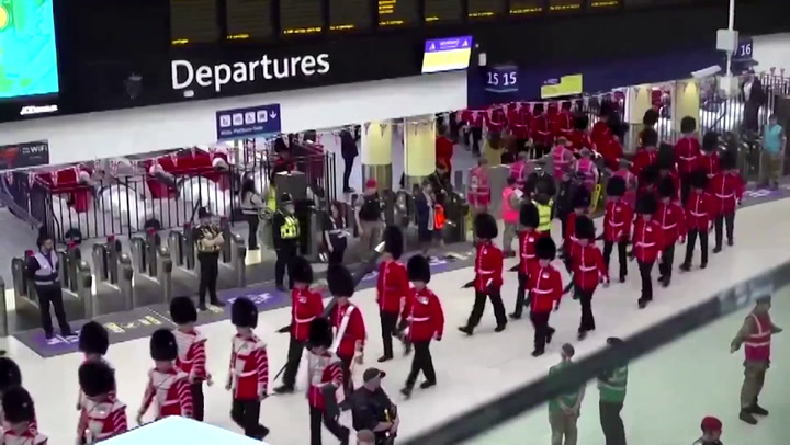 National Post | Soldiers Arrive By Train For King Charles' Coronation
