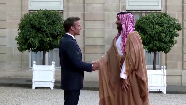 National Post | Macron, Mohammed Bin Salman Shake Hands In Paris