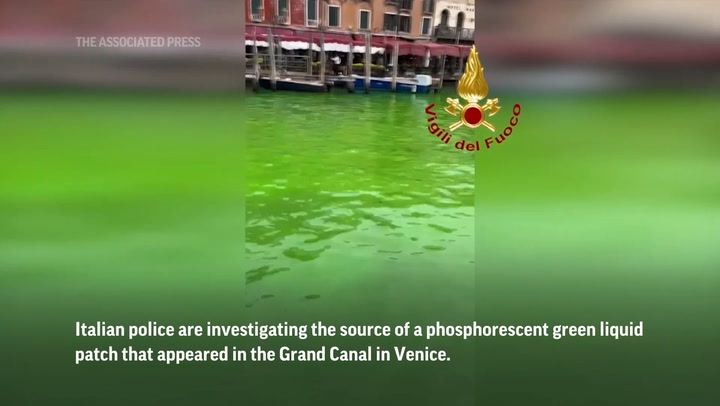 National Post | Water In Venice'S Grand Canal Turns Green