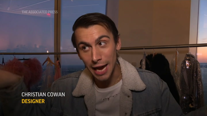 National Post Christian Cowans Ny Fashion Week Show Went 102 Stories Up