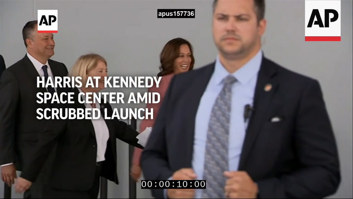 National Post | Harris Tours Kennedy Space Center Amid Scrubbed Launch