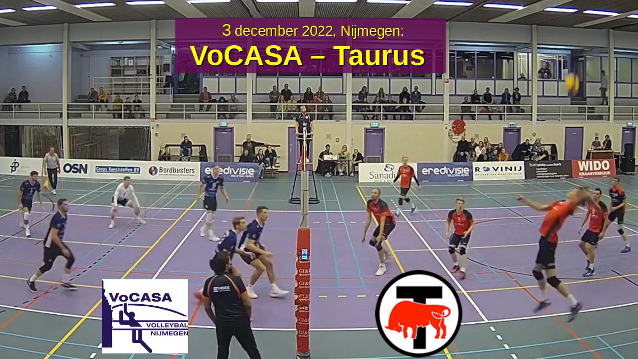 Volleybal: VoCASA - Taurus (3 dec 2022) - Eyecons